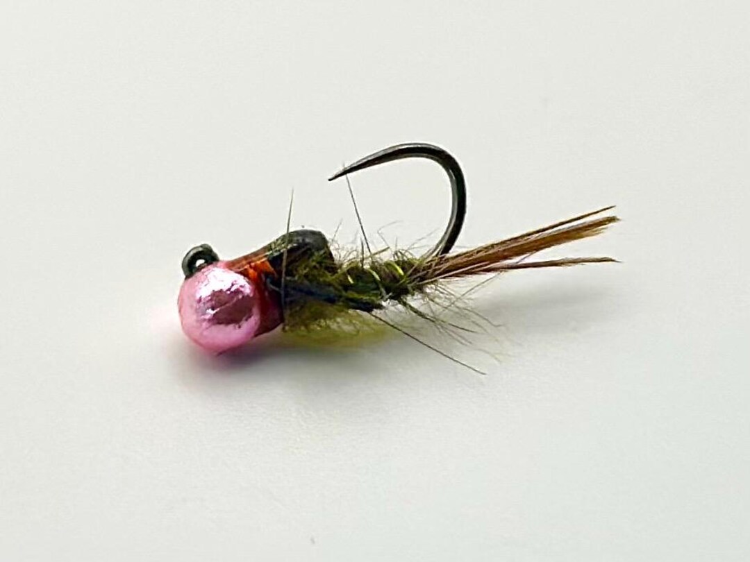 Pink Wing Olive BWO Nymph 4 CT. - Etsy