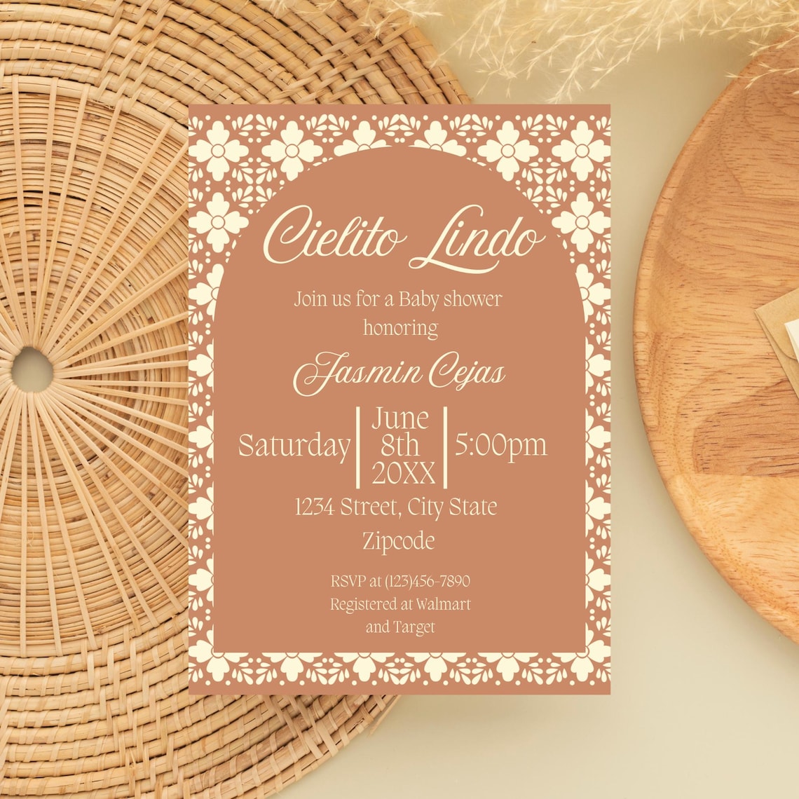 Talavera Baby Shower Invitation: Cielito Lindo, Editable (digital ...