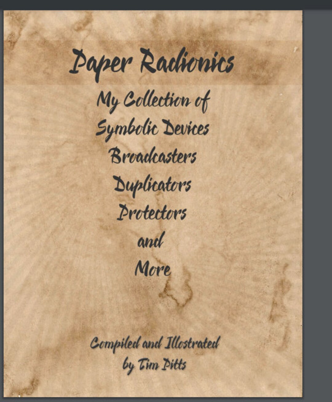 PAPER RADIONICS BIBLE - Definitive Source of Aetheric and Psionic ...