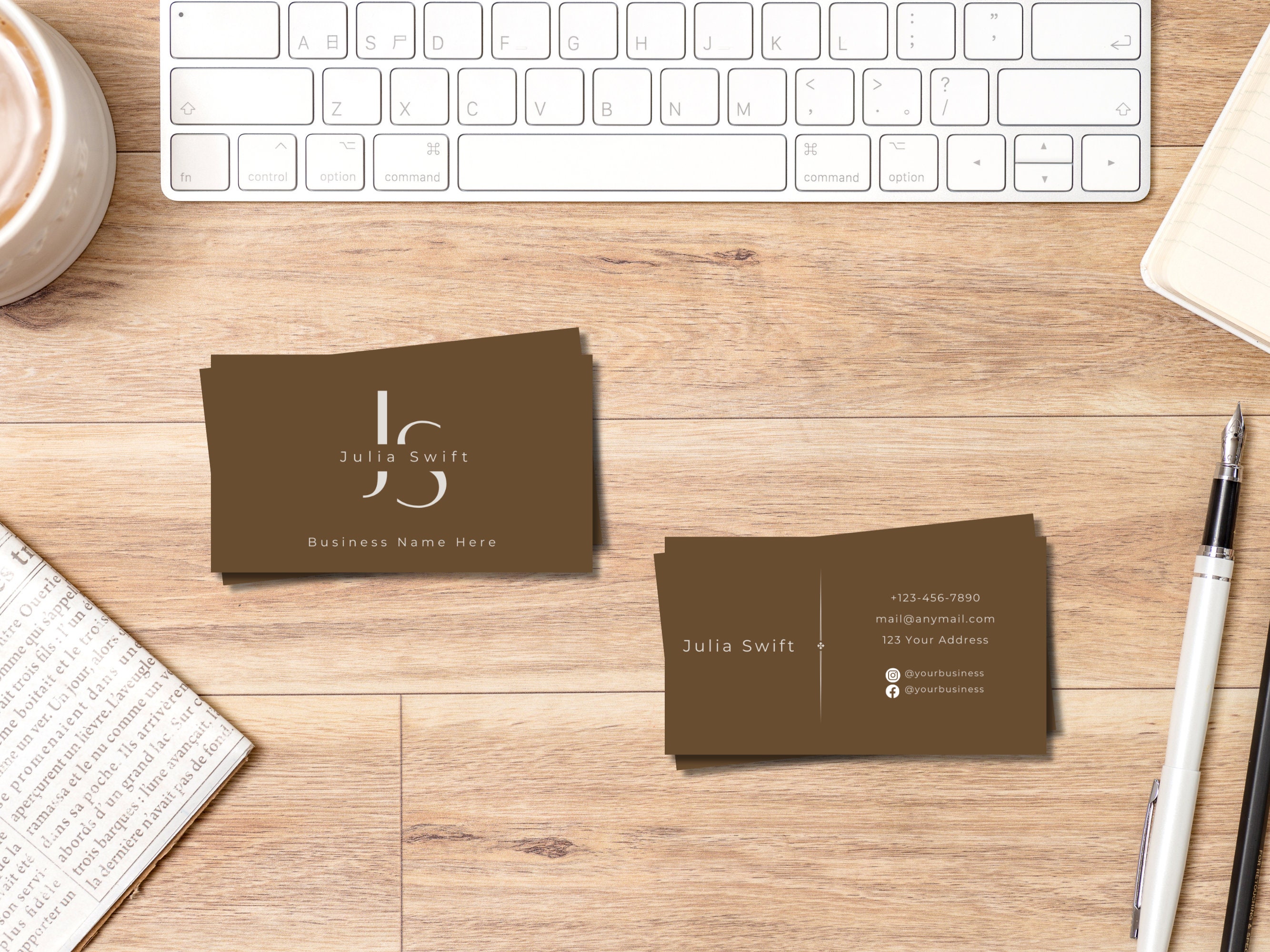 Business Card, Business Card Design, Biz Card Template, Calling Card ...