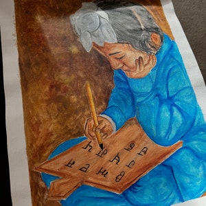 Gurmukhi Punjabi Maa Boli Handmade Canvas Poster Acrylic Punjabi ...