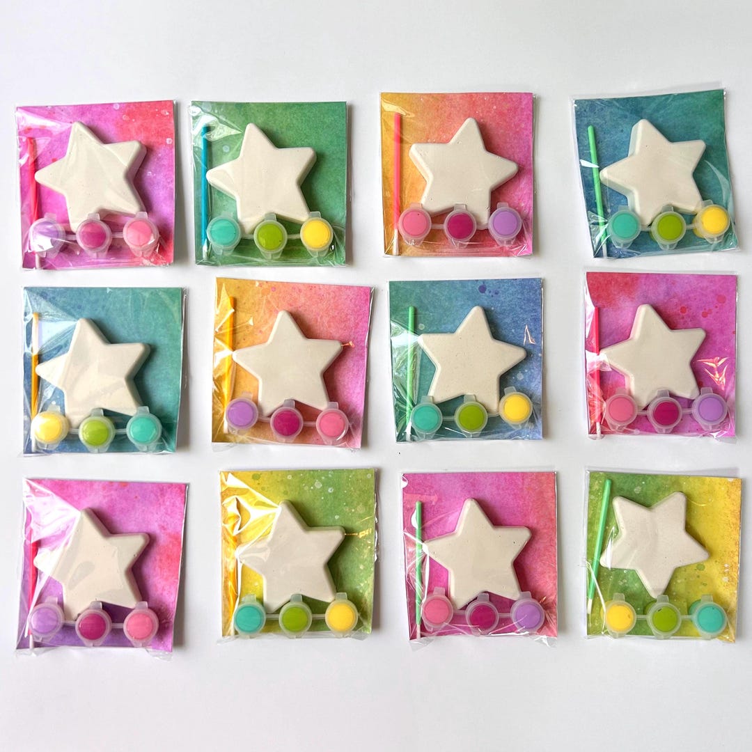 Star Party Favor Paint Kits Theme Party Class Party Favors Party Star ...