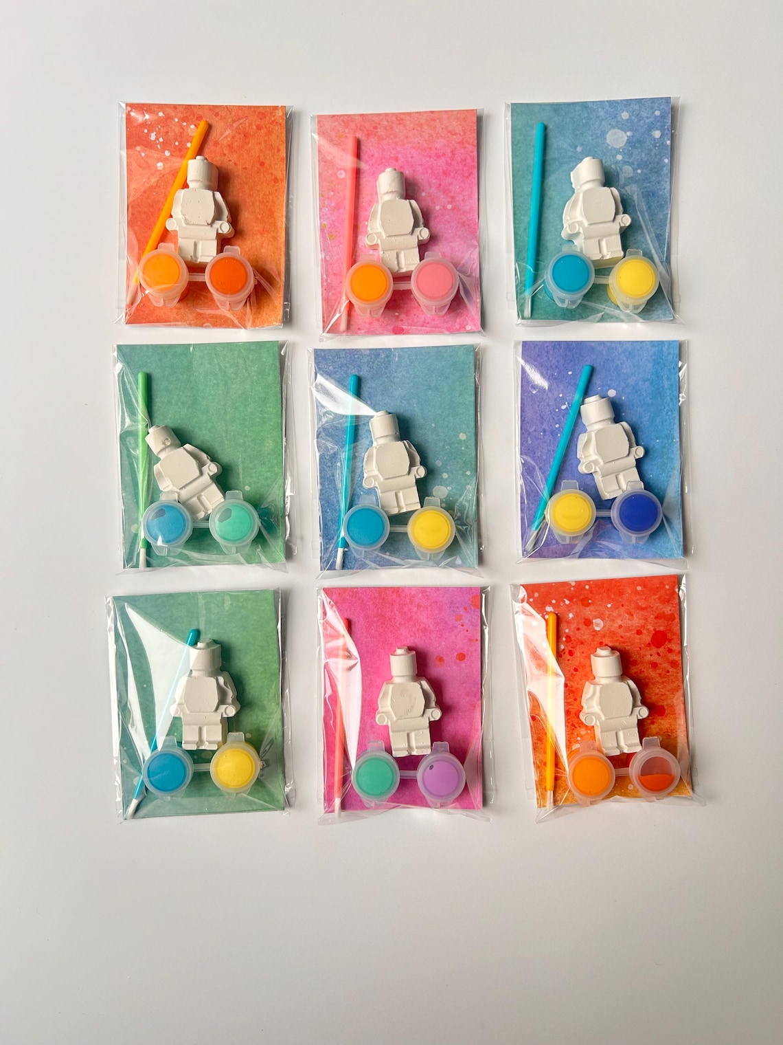 Brick Robot Party Favor Paint Kits Theme Party - Etsy
