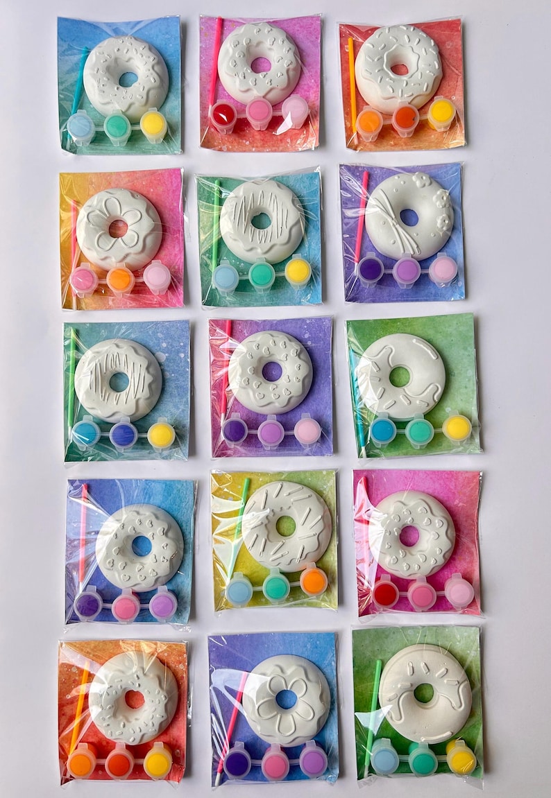 Donut Party Favor Paint Kits Theme Party Summer Party Favors Party ...