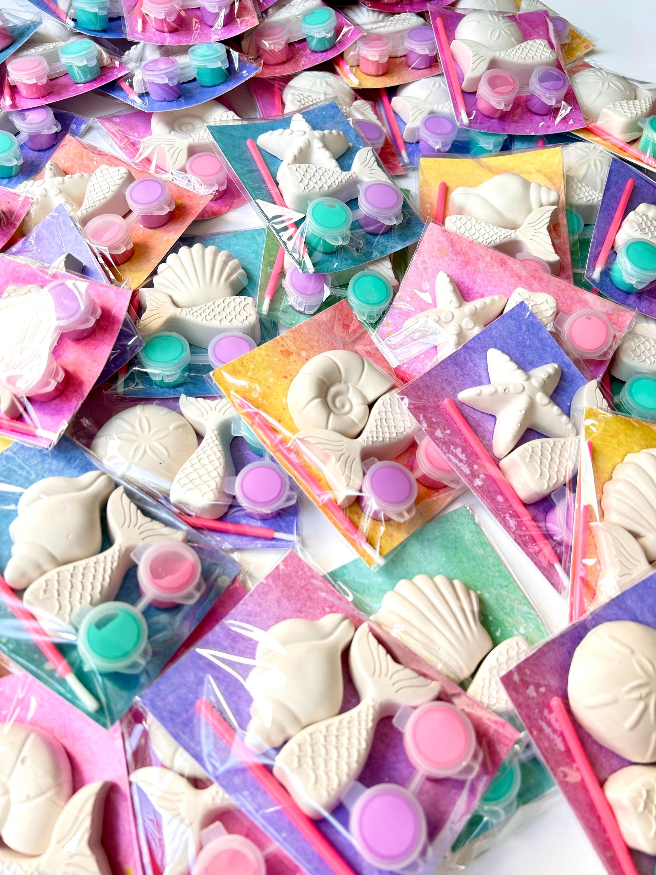 Mermaid Party Favor Paint Kits Theme Party Seashell Craft Birthday ...