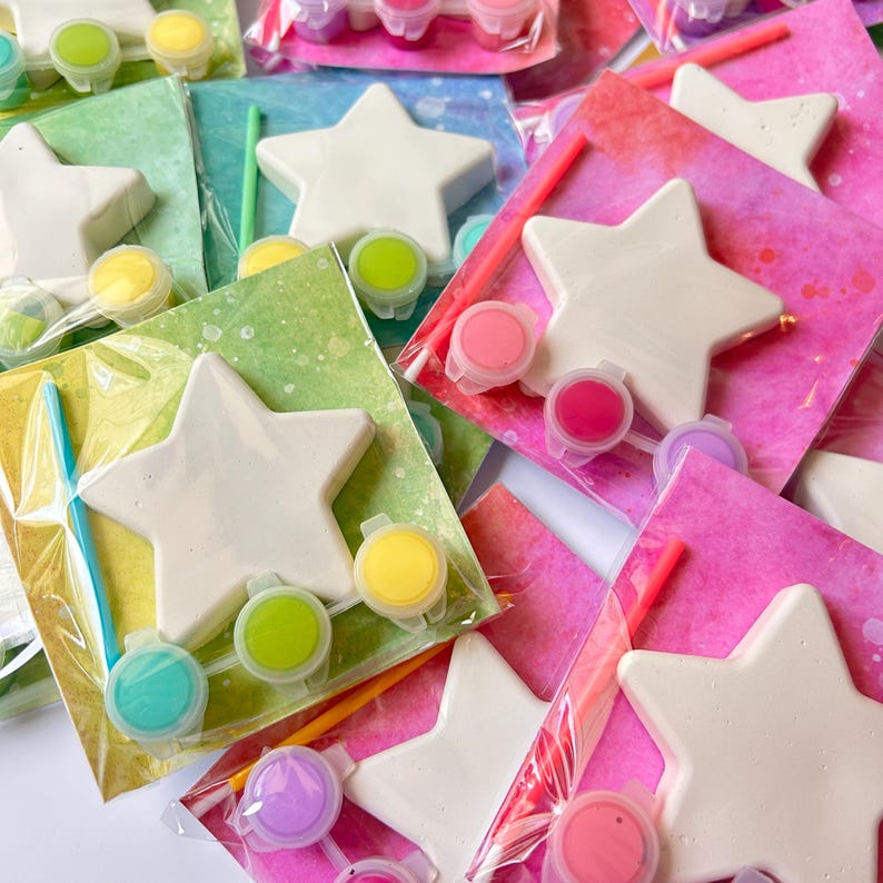 Star Party Favor Paint Kits Theme Party Class Party Favors Party Star ...