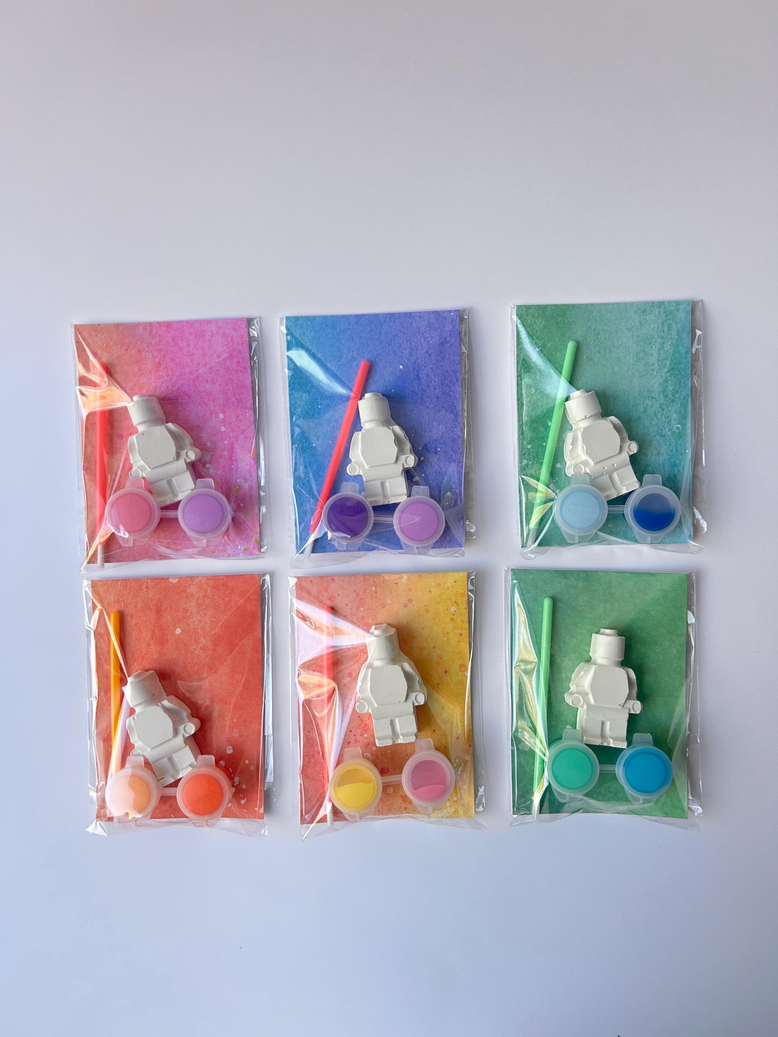 Brick Robot Party Favor Paint Kits Theme Party - Etsy
