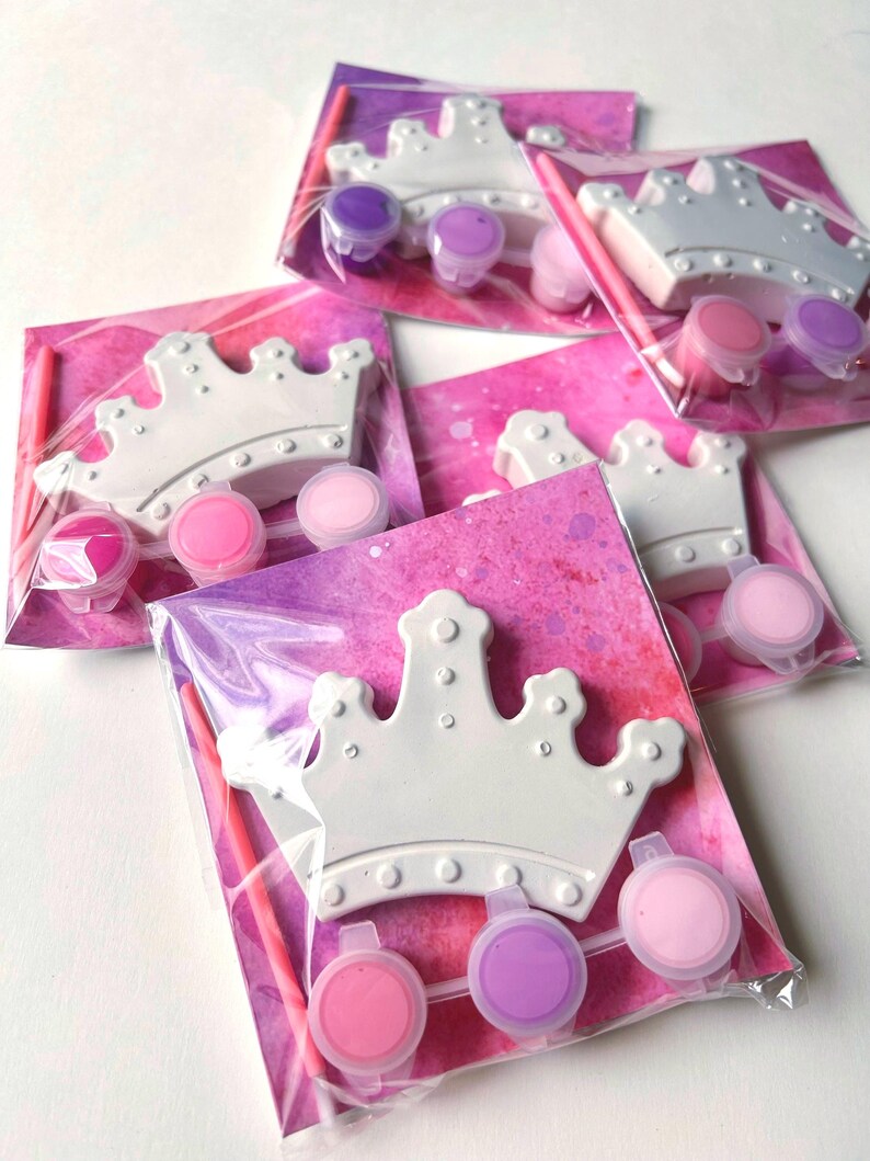 Princess Party Favor Paint Kits Party Theme Princess Crown - Etsy