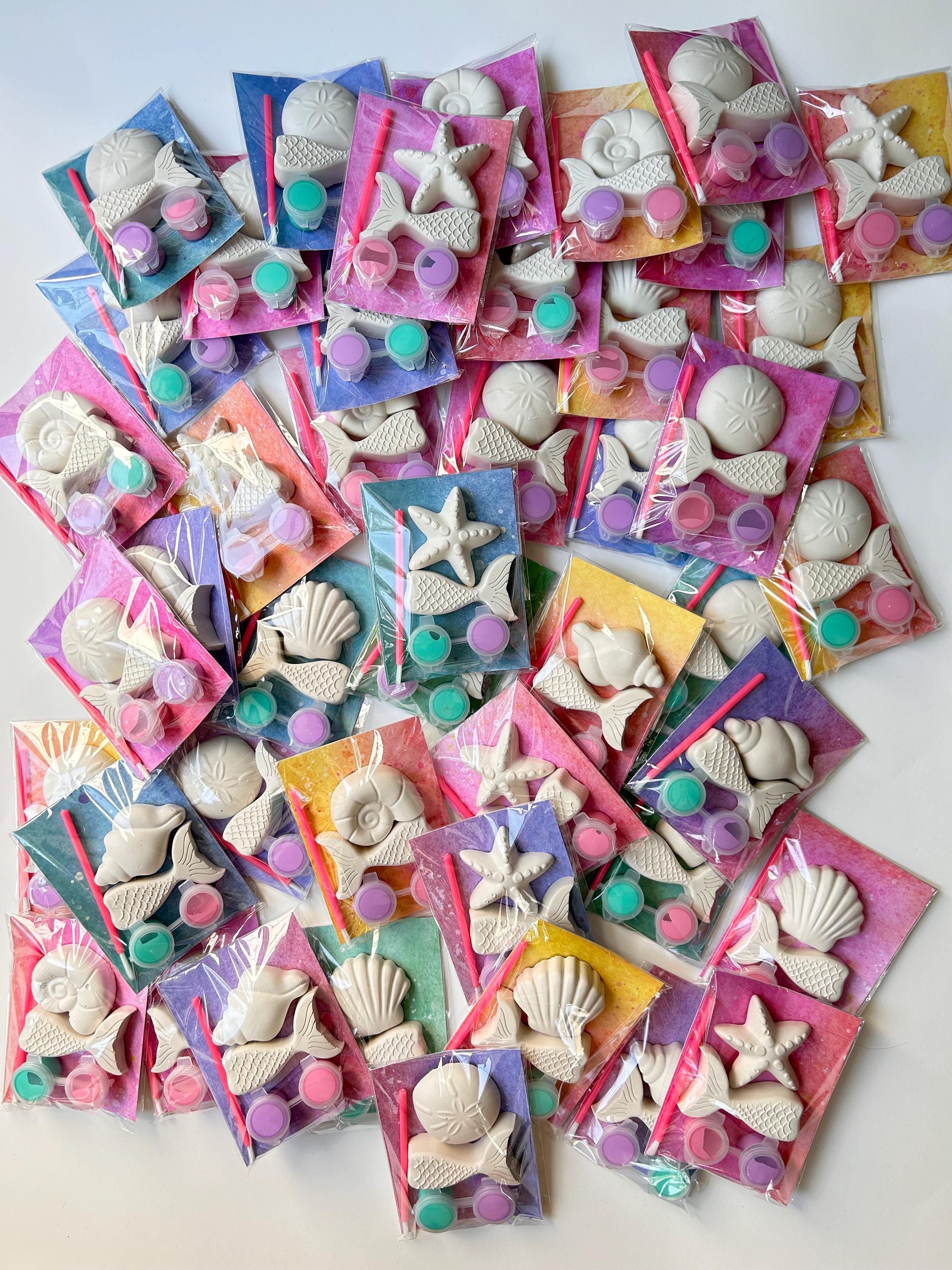 Mermaid Party Favor Paint Kits Theme Party Seashell Craft Birthday ...