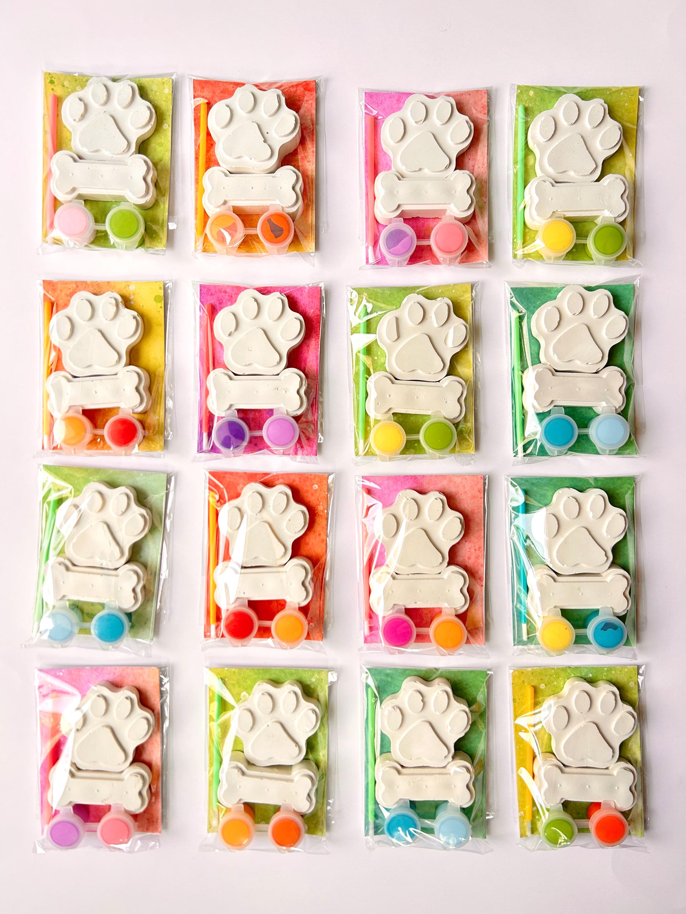 Paw Print Paint Party Favors Puppy Party Craft - Etsy