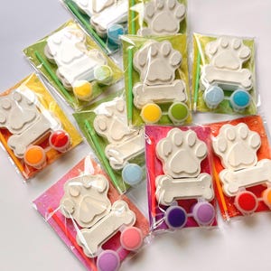 Paw Print Paint Party Favors Puppy Party Craft - Etsy