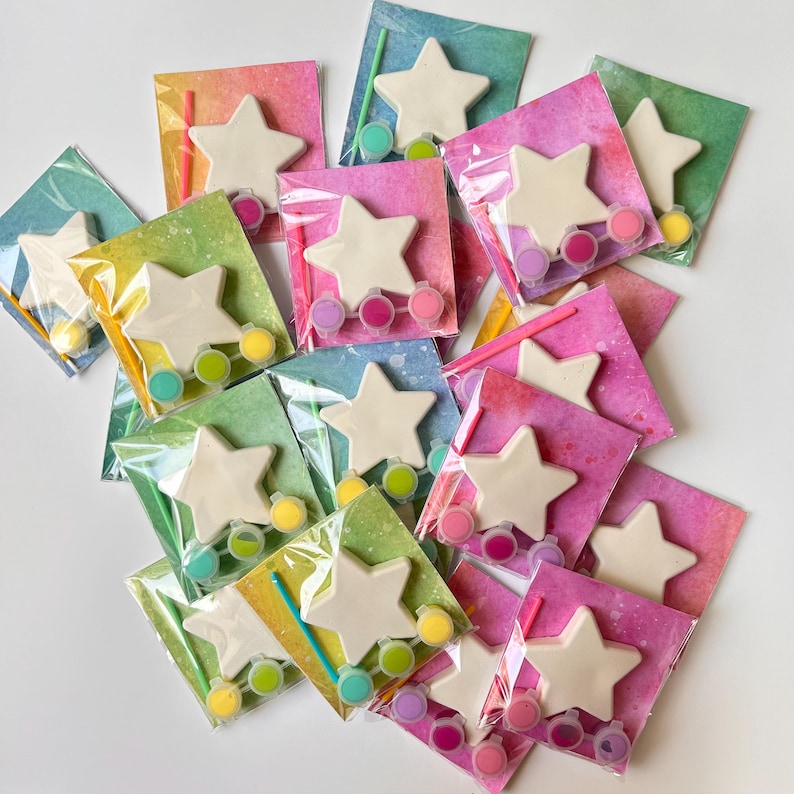 Star Party Favor Paint Kits Theme Party Class Party Favors Party Star ...