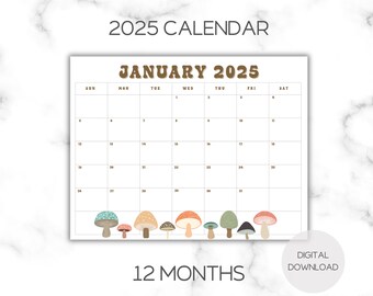 2025 Golden Bees Monthly Calendar Printable PDF, Instant Digital ...