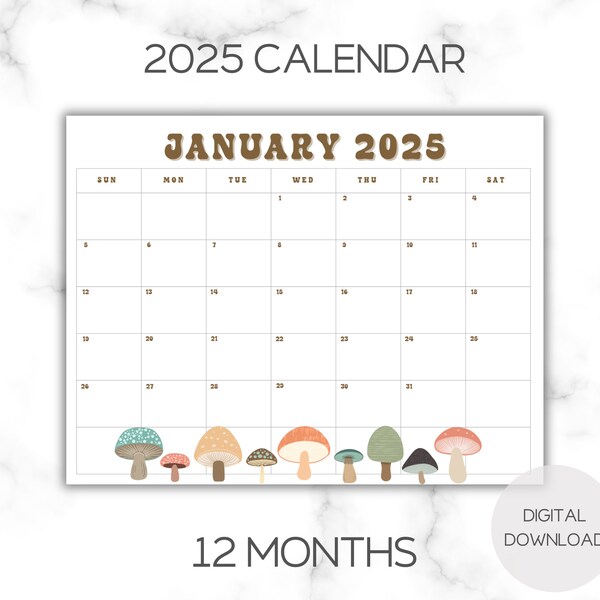 Retro Calendar - Etsy