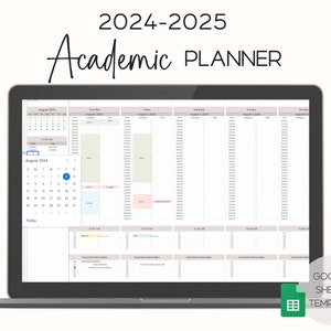 Google Sheets Spreadsheet Planner, Google Sheets Template, Digital ...
