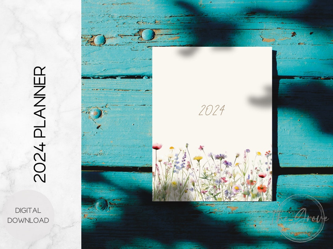 2024 Wildflowers Planner Instant Download Printable PDF Daily Weekly ...