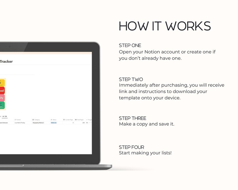 Notion Reading Tracker Template, Book Tracker, Reading Log, Instant ...