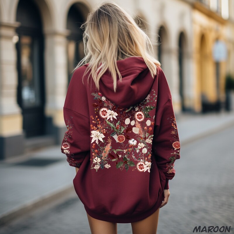 Flower Hoodie - Etsy