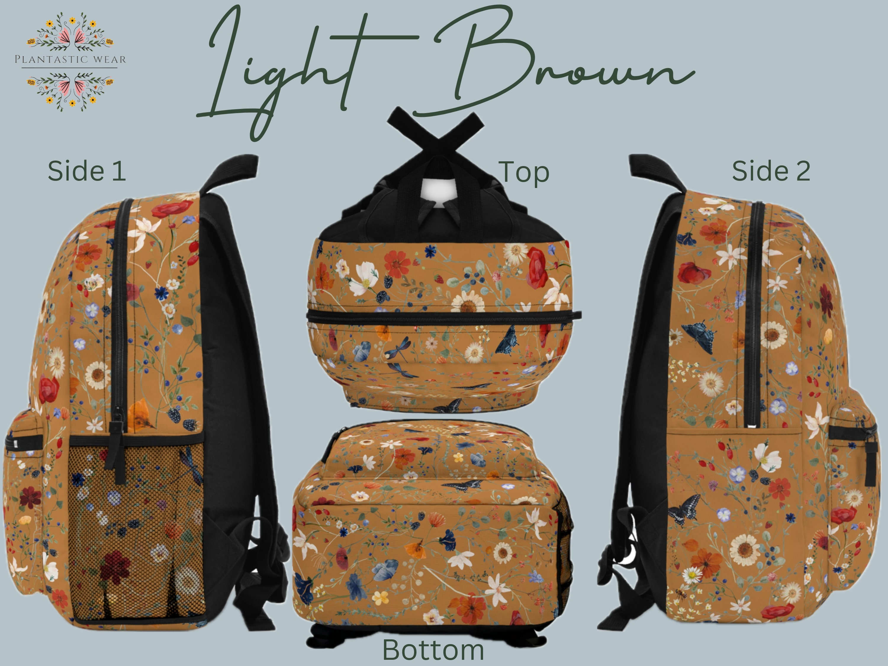 Boho Cottagecore Backpack Wildflower Backpack Garden Girl Beach ...