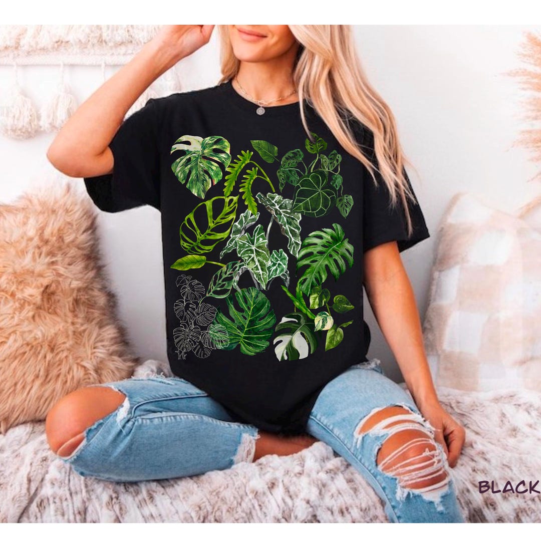Monstera Plant T-shirt Monstera T Shirt Plant Mama Gift Botanical ...
