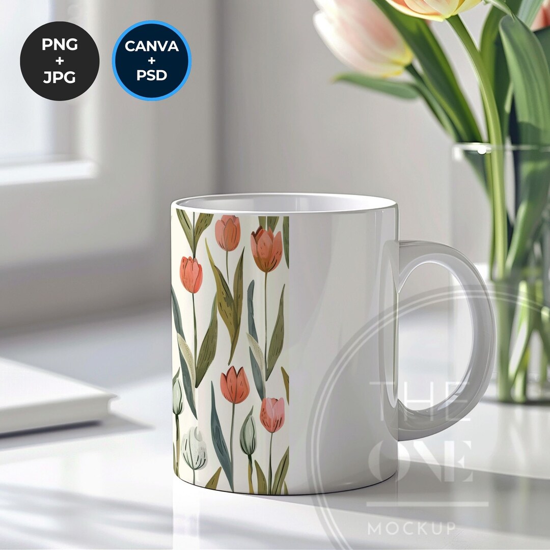 Mug Mockup,canva Template Blank Mug Mockup,psd File,smart Object Layers ...
