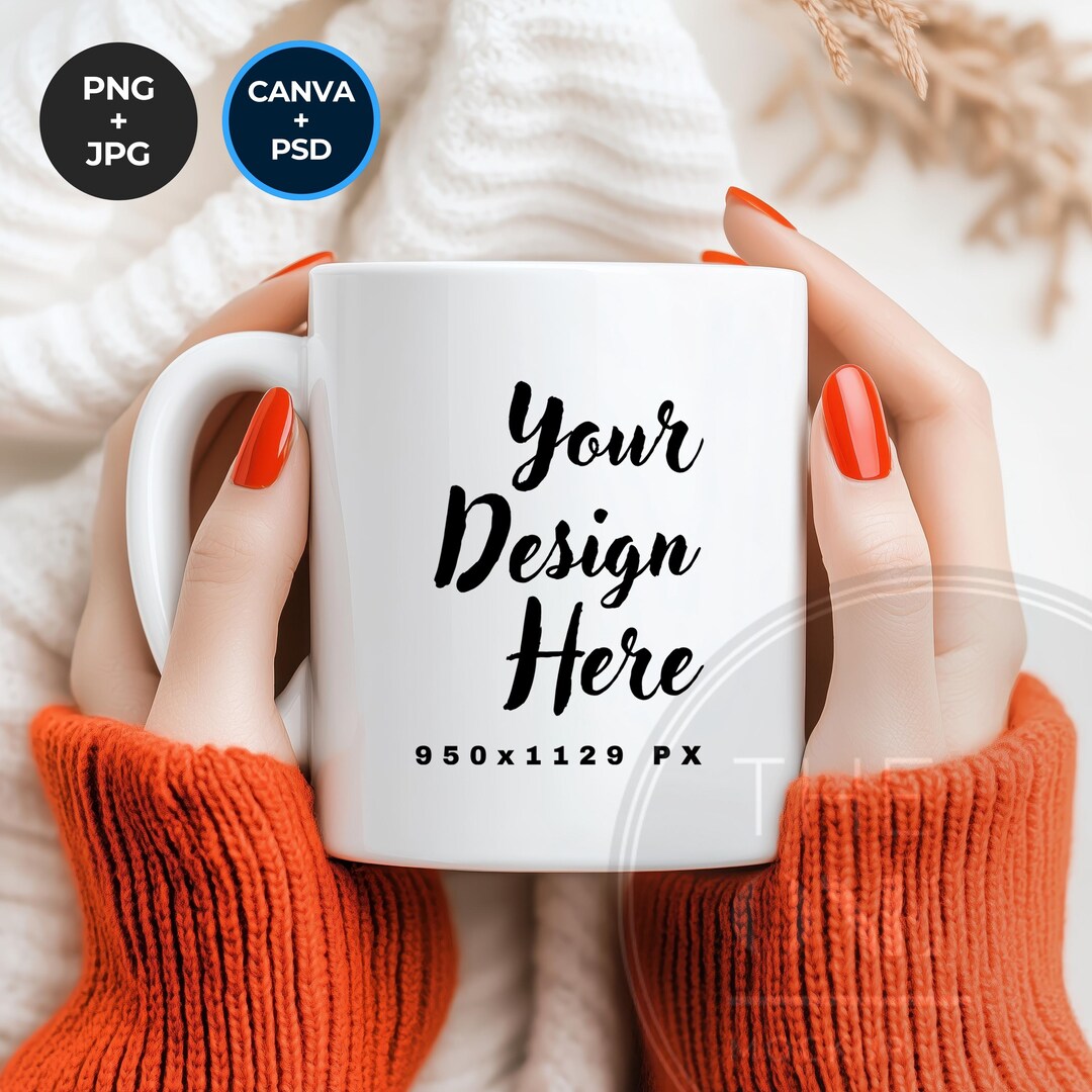 Mug Mockup,canva Template Blank Mug Mockup,psd File,smart Object Layers ...