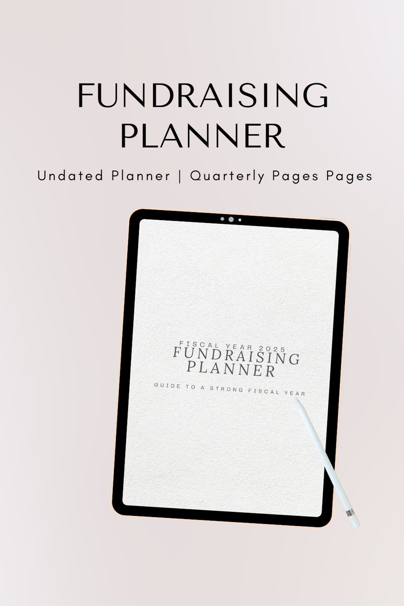 Fundraising Guide Planner, Planner Template, Non-profit Guide, Funding ...
