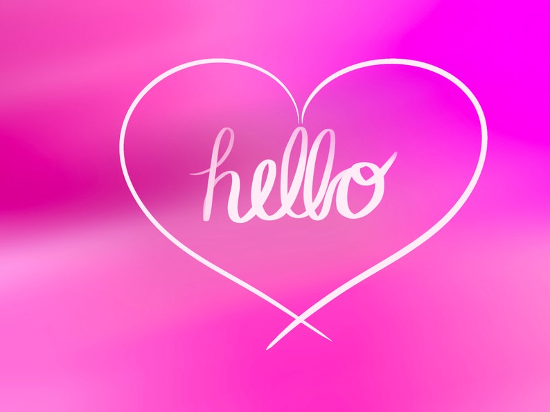 Hello Wallpaper - Etsy