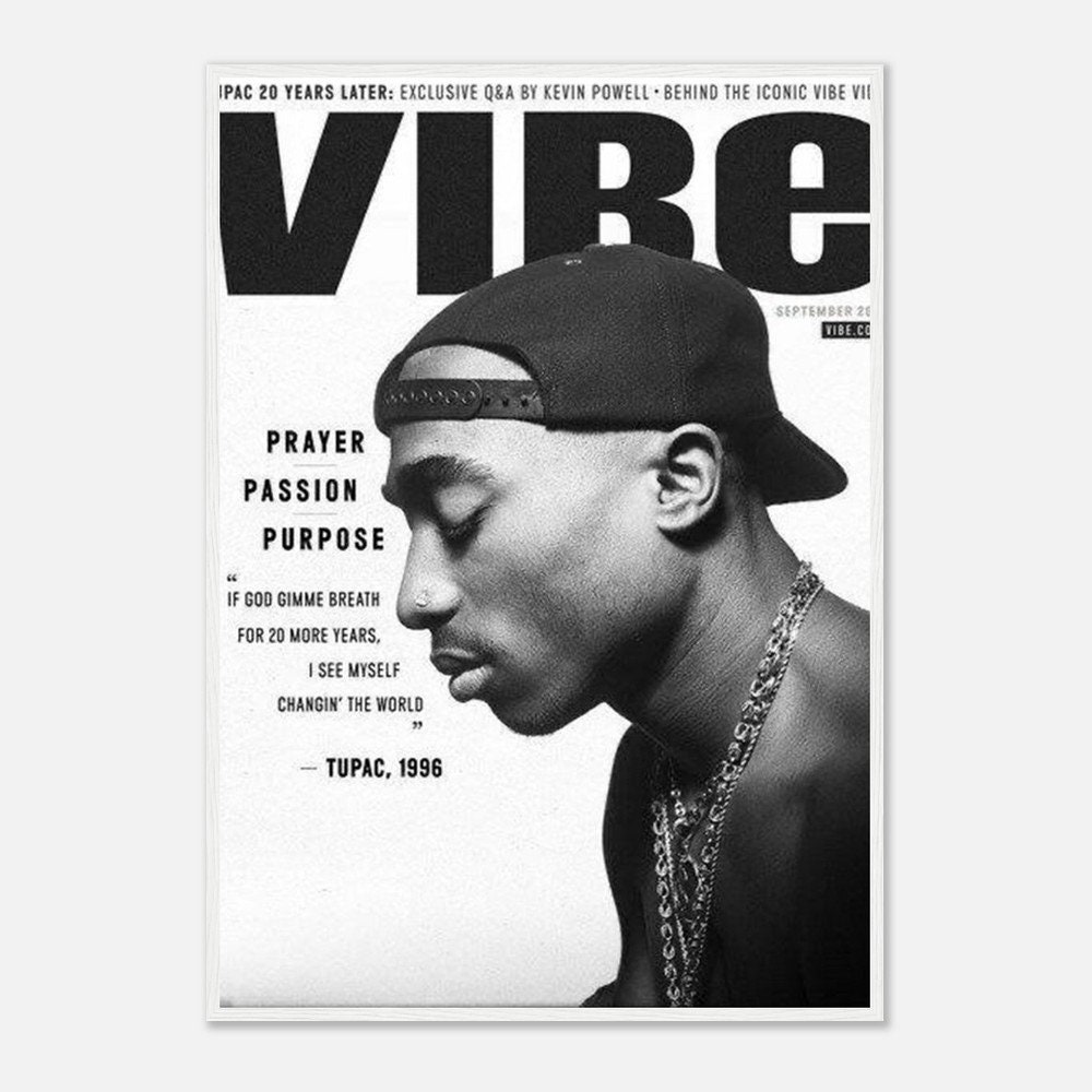 Tupac Shakur Rapper Wall Art Magazine 2pac Cover Music Premium Poster ...