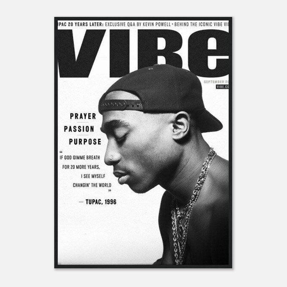 Tupac Shakur Rapper Wall Art Magazine 2pac Cover Music Premium Poster ...