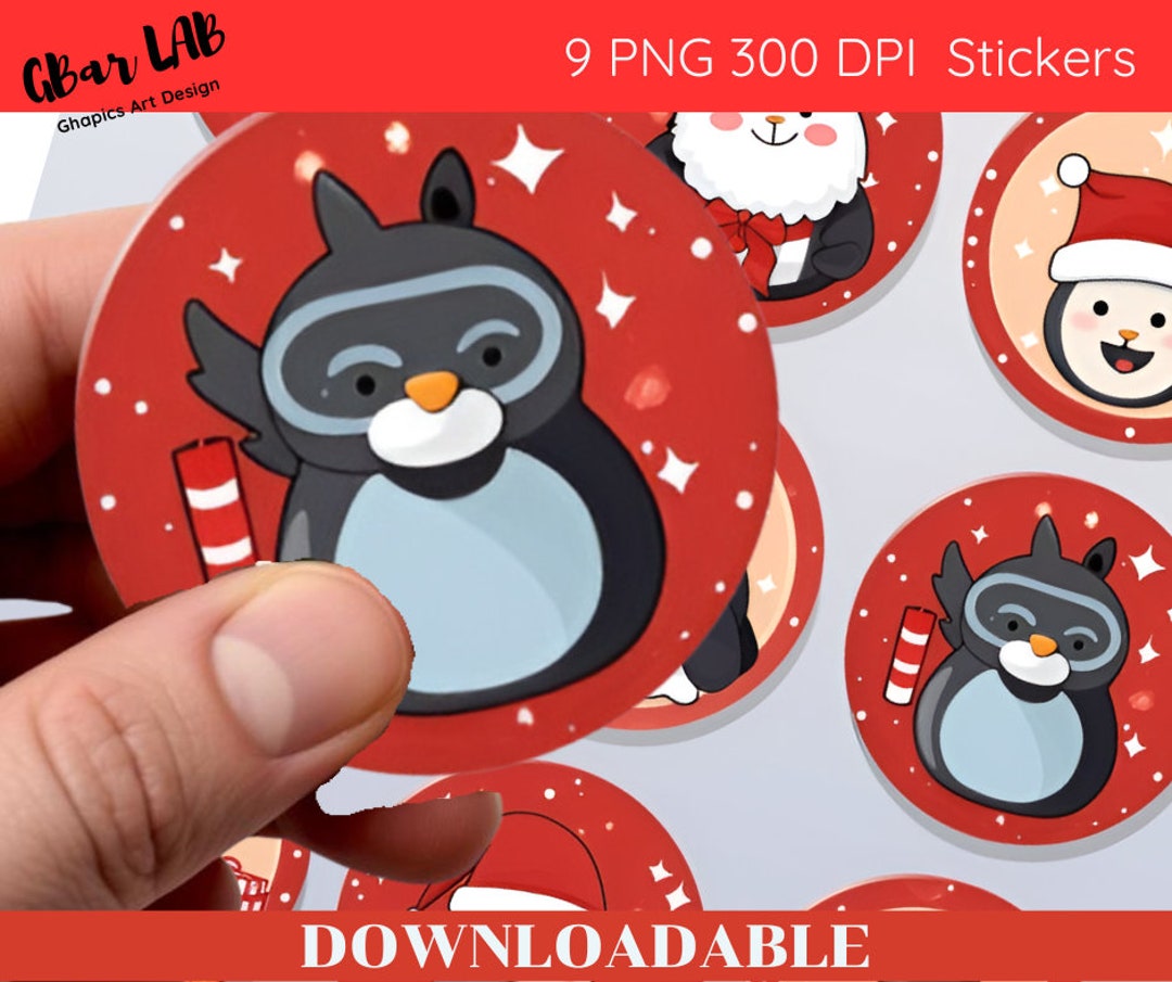 Cute Christmas Stickers, Instant Holiday Cheer: Christmas Sticker Pack ...