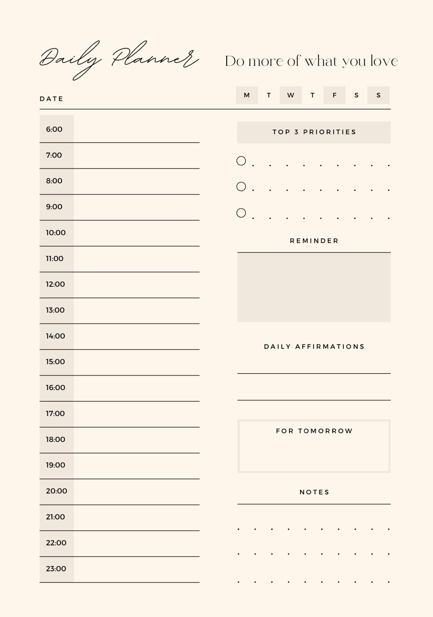 Daily Aesthetic Planner - Digital - Etsy
