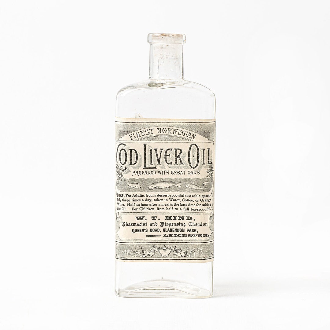 Antique Late 19th Century Cod Liver Oil Bottle - Etsy