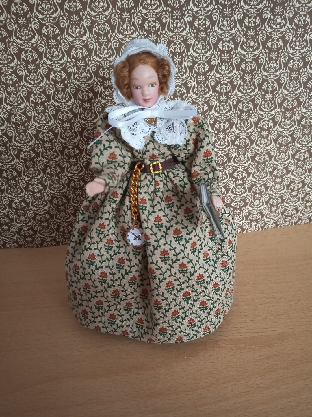 Dollhouse Doll. Isabella is a 1/12th Scale Porcelain Late - Etsy