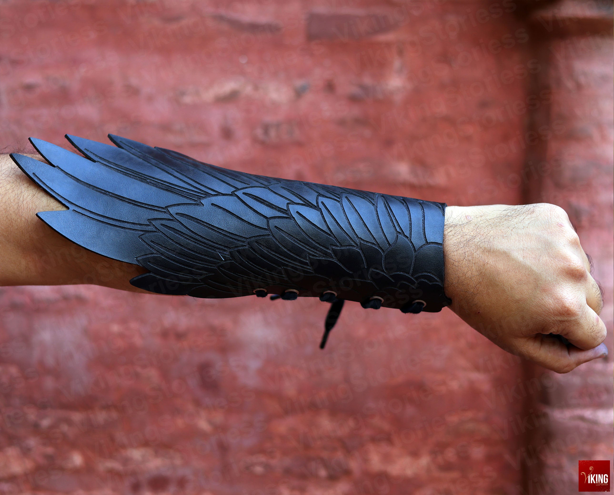 Medieval Viking Knight Armor, Ren Faire Samurai Larp Armor, Raven Wings ...