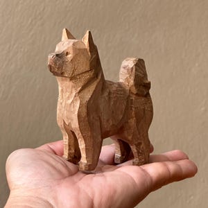 Wood Carving – Shiba Inu Dog Figurine - Etsy