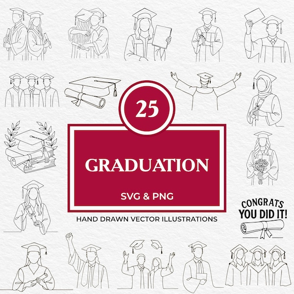 Graduation Fine Line - Etsy
