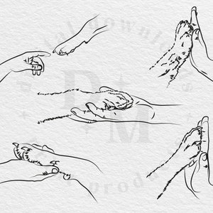 Pet Paws and Hands SVG Bundle Files for Cricut, Pet Lover, Cat Owner ...