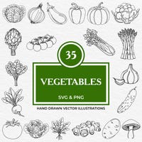 Fruits and Vegetables SVG Bundle 120+ Items | Colored Fruits and ...