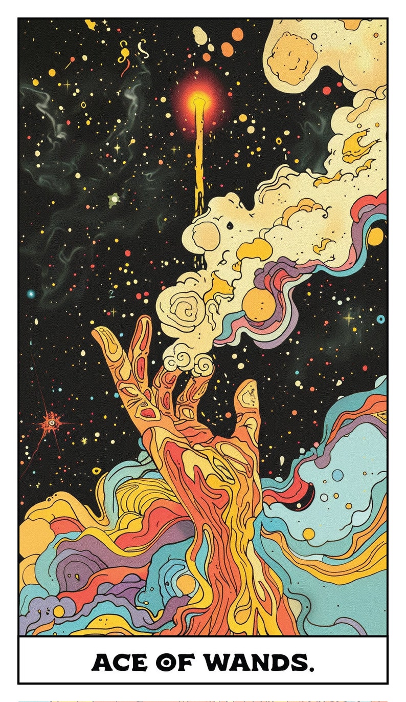 Psychedelic Tarot Cards INSTANT DOWNLOAD - Etsy