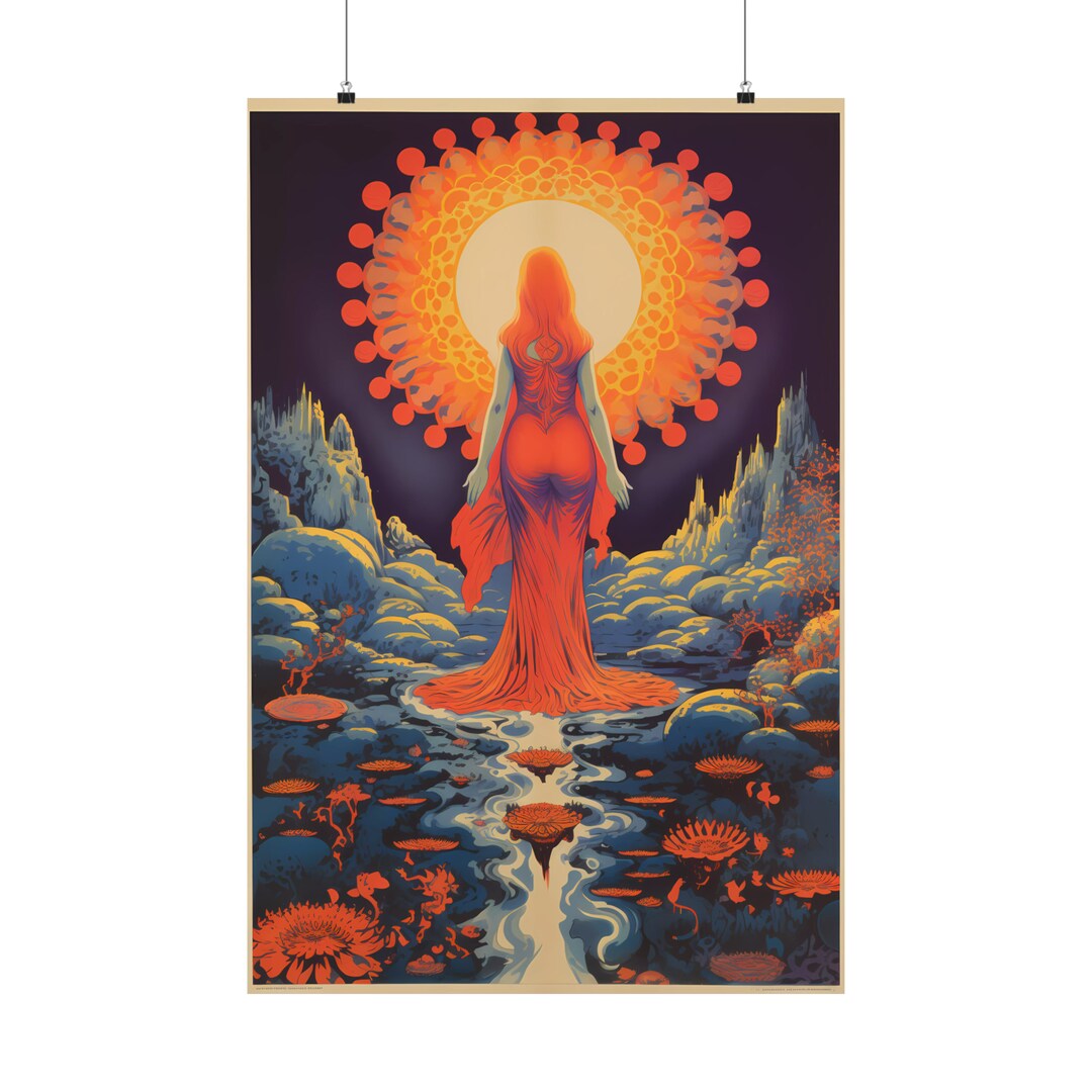 Groovy Glow Matte Vertical Poster - Etsy