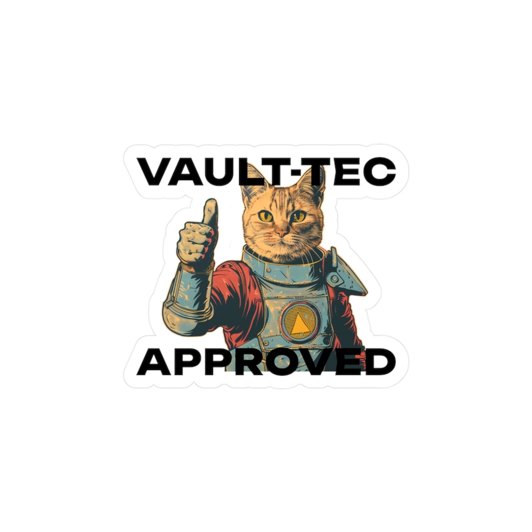 Vault-tec Approved Kiss-cut Vinyl Decals - Etsy