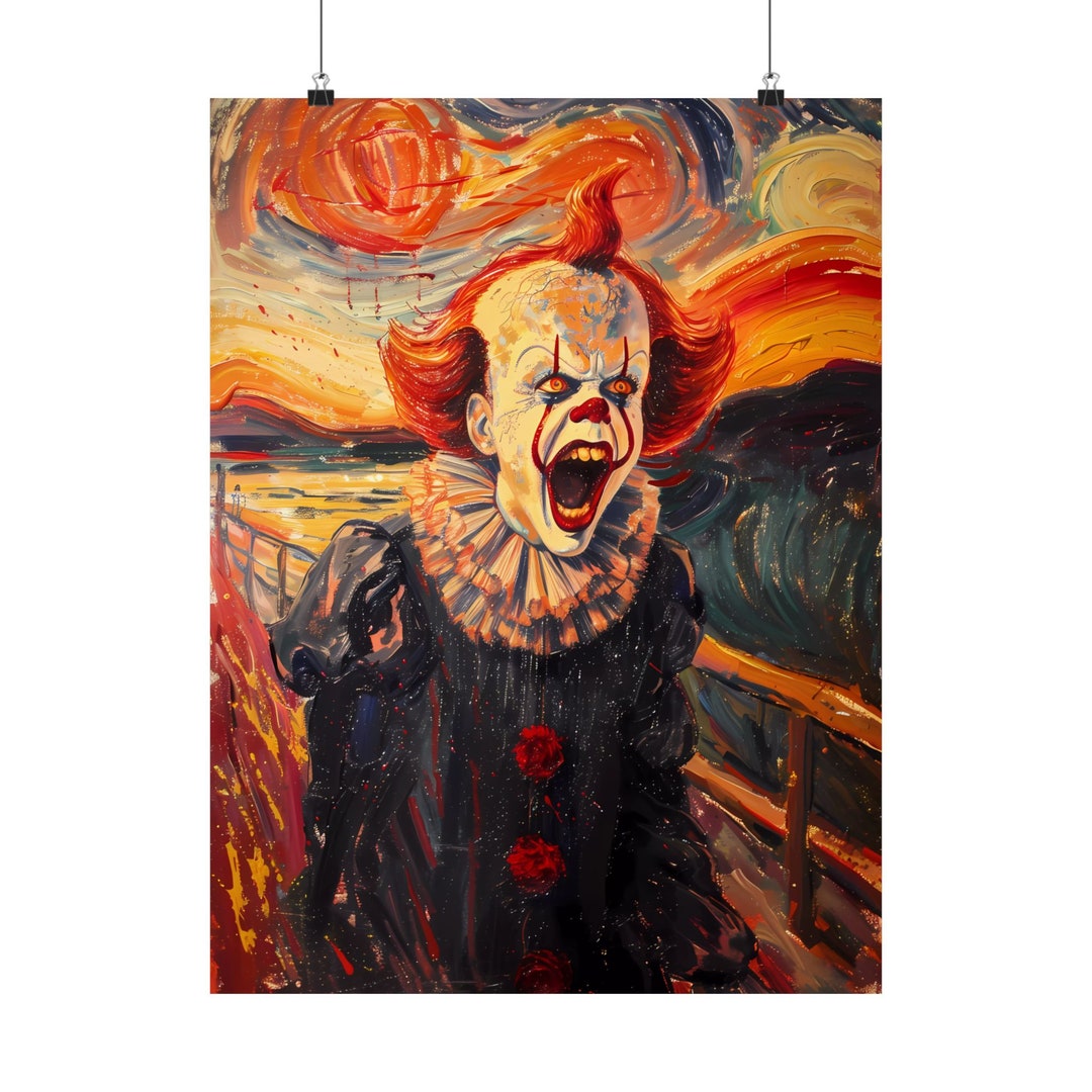 18x24 Pennywise Scream Matte Vertical Poster - Etsy