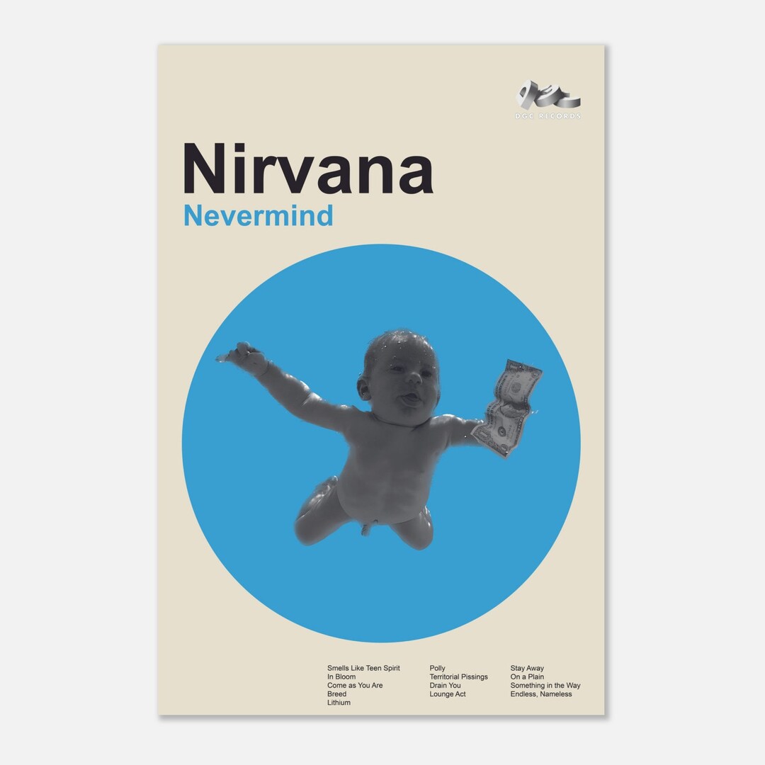 Nirvana Nevermind Poster - Etsy