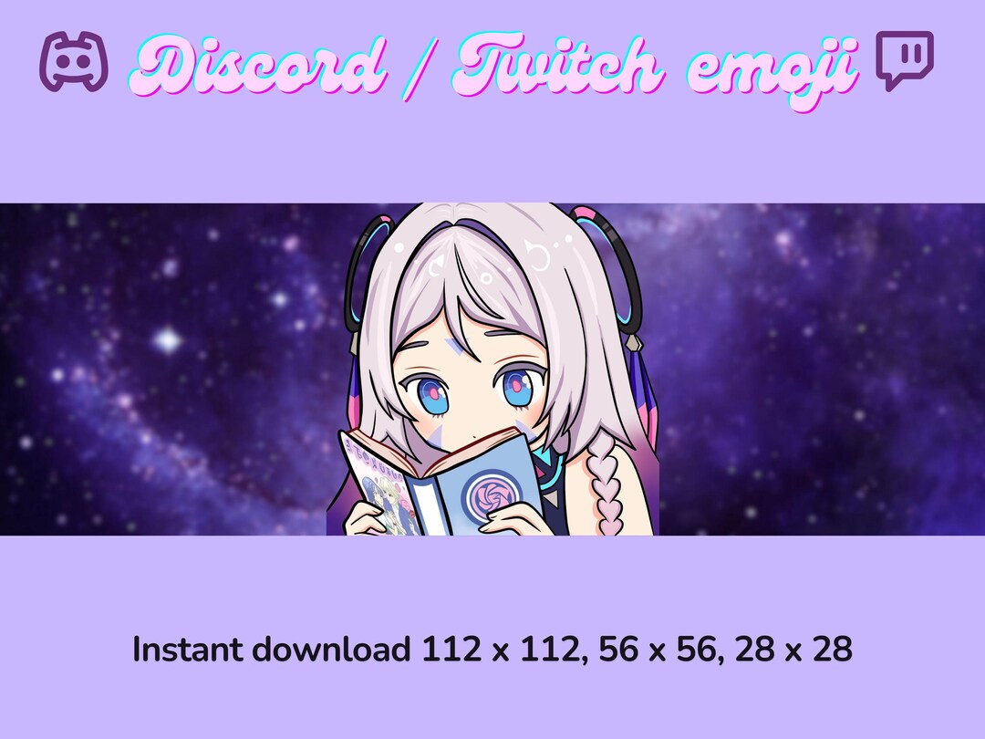 Emoji / Citlali Reading Book Emotes / Genshin Impact Emoji for Discord ...