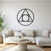 Circle, Square, Triangle Geometric Design Metal Wall Art-modern ...