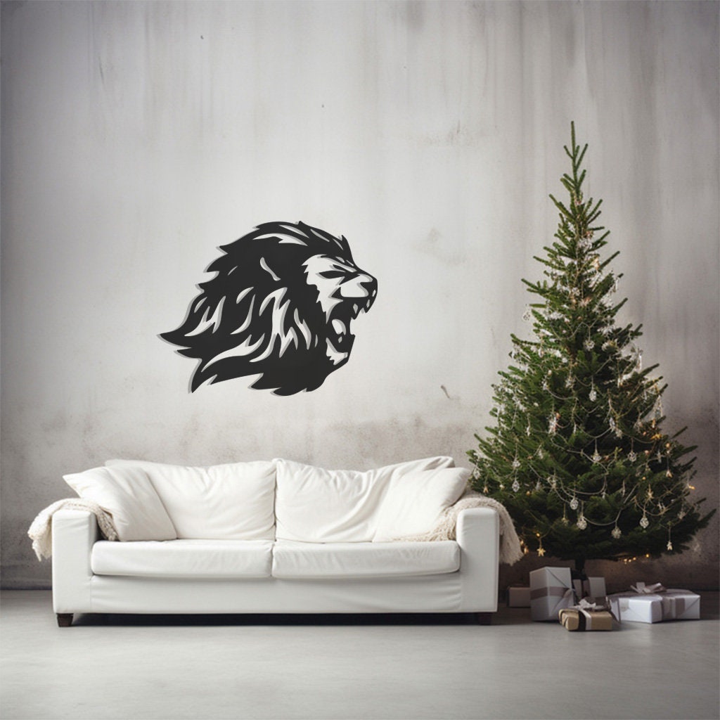 Lion Metal Wall Art-majestic Lion Decor-king of Jungle Art-safari ...