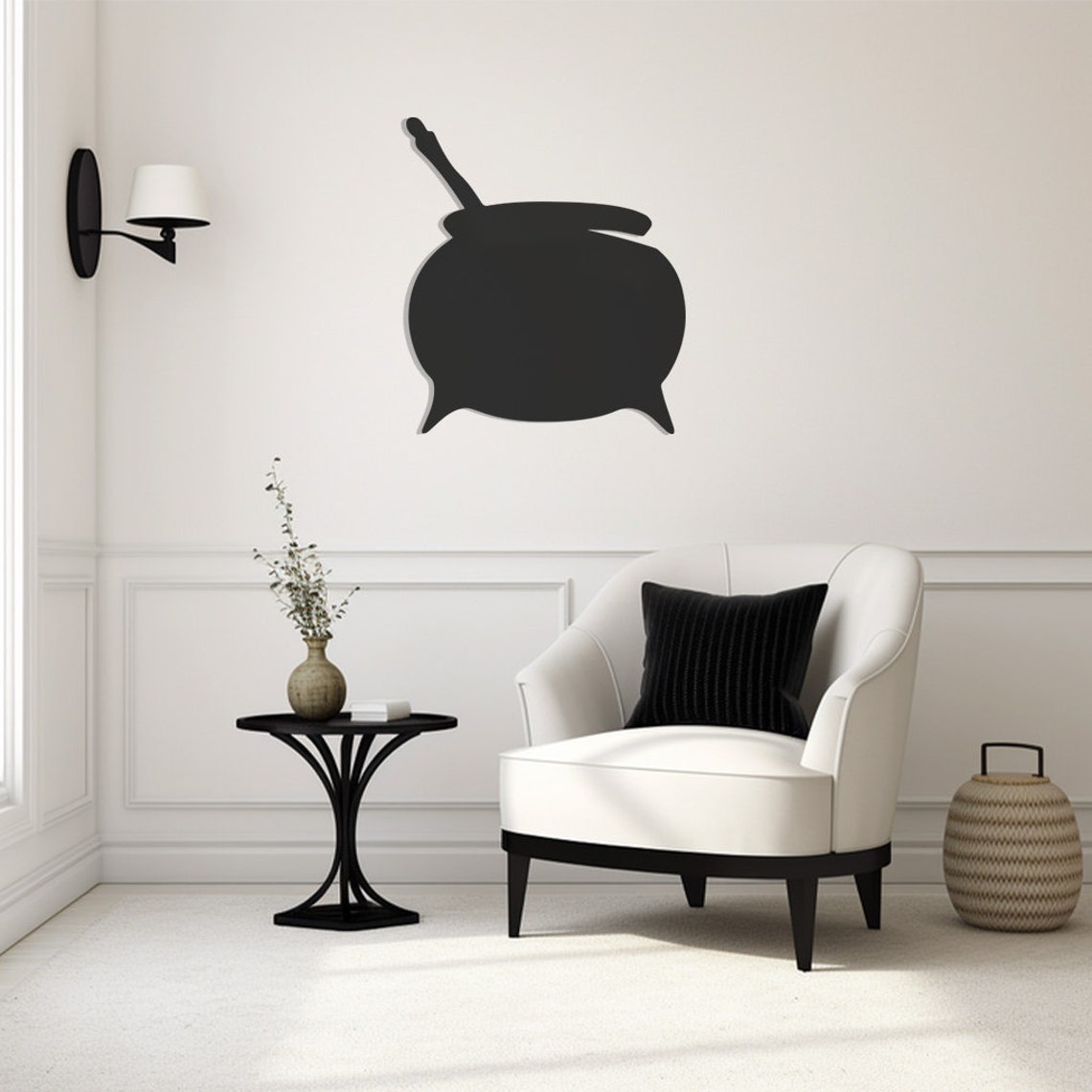 Witch's Cauldron Metal Wall Art, Halloween Decor - Etsy