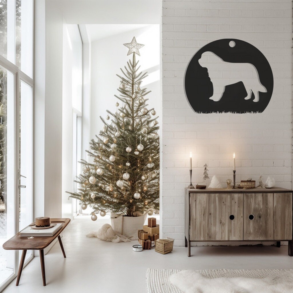 Dog Figure Design Wall Art-animal Themed Wall Decor-canine Silhouette ...