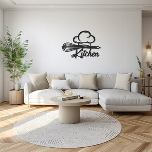 Chef Kitchen Wall Decor-kitchen Metal Wall Art-handmade Chef Artwork ...